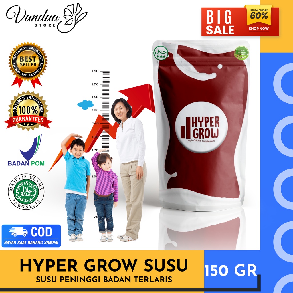 Jual Peninggi Badan HYPER GROW SUSU: Solusi Terbaik untuk Tumbuh ...