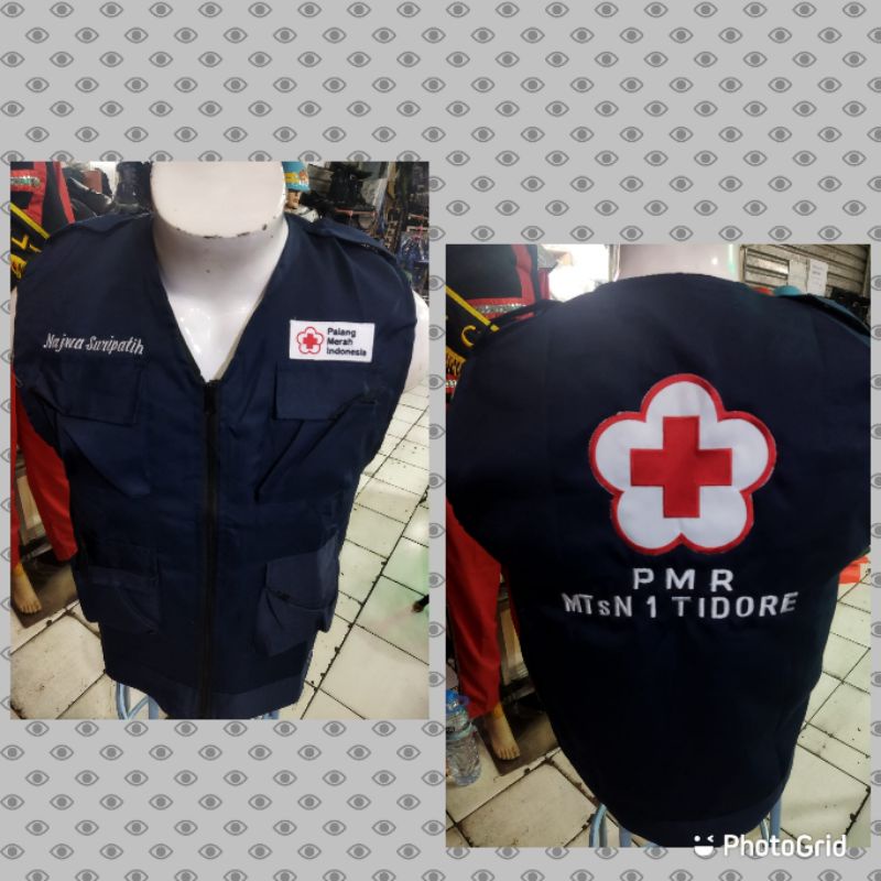 Jual rompi pmi bordir lengkap#rompi pmr bordir lengkap | Shopee Indonesia