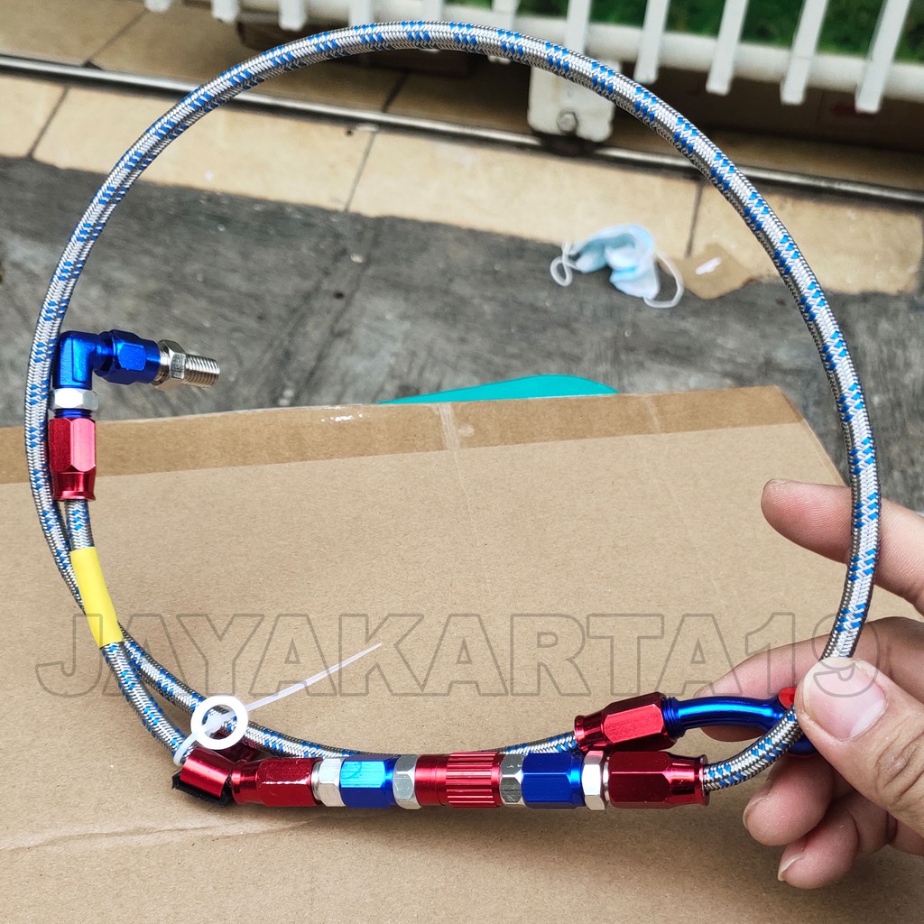Jual SELANG REM DEPAN VARIASI MODEL SERAT CARBON PSI UNIVERSAL | Shopee ...
