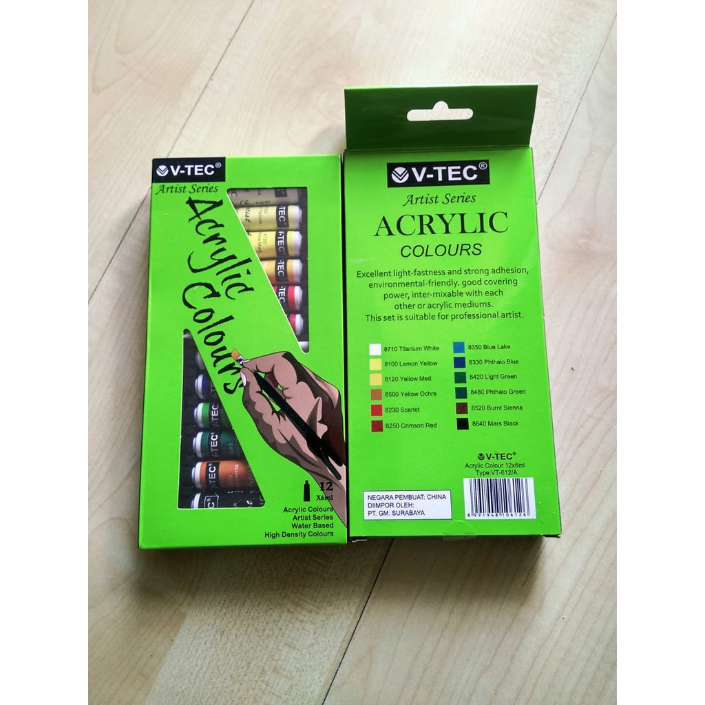 Jual Cat Acrylic VTEC 12W @ 6ml | Shopee Indonesia