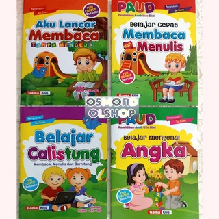 Jual Buku Anak Belajar Membaca Dan Mengenal Huruf Angka ( Gama Kids ...