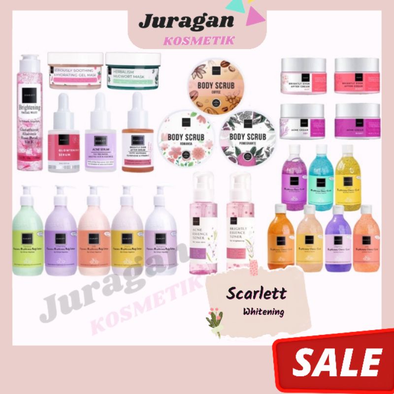 Jual SCARLETT WHITENING Series Paket Lengkap Scarlet By Felicya ...