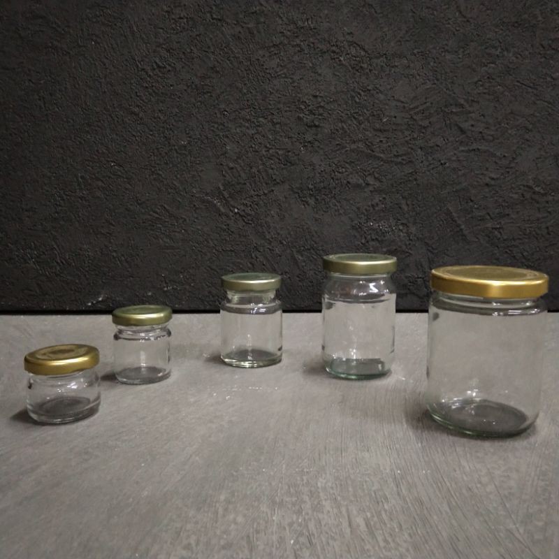 Jual Botol Selai / Madu bahan Kaca 30 ml - 250 ml | Shopee Indonesia