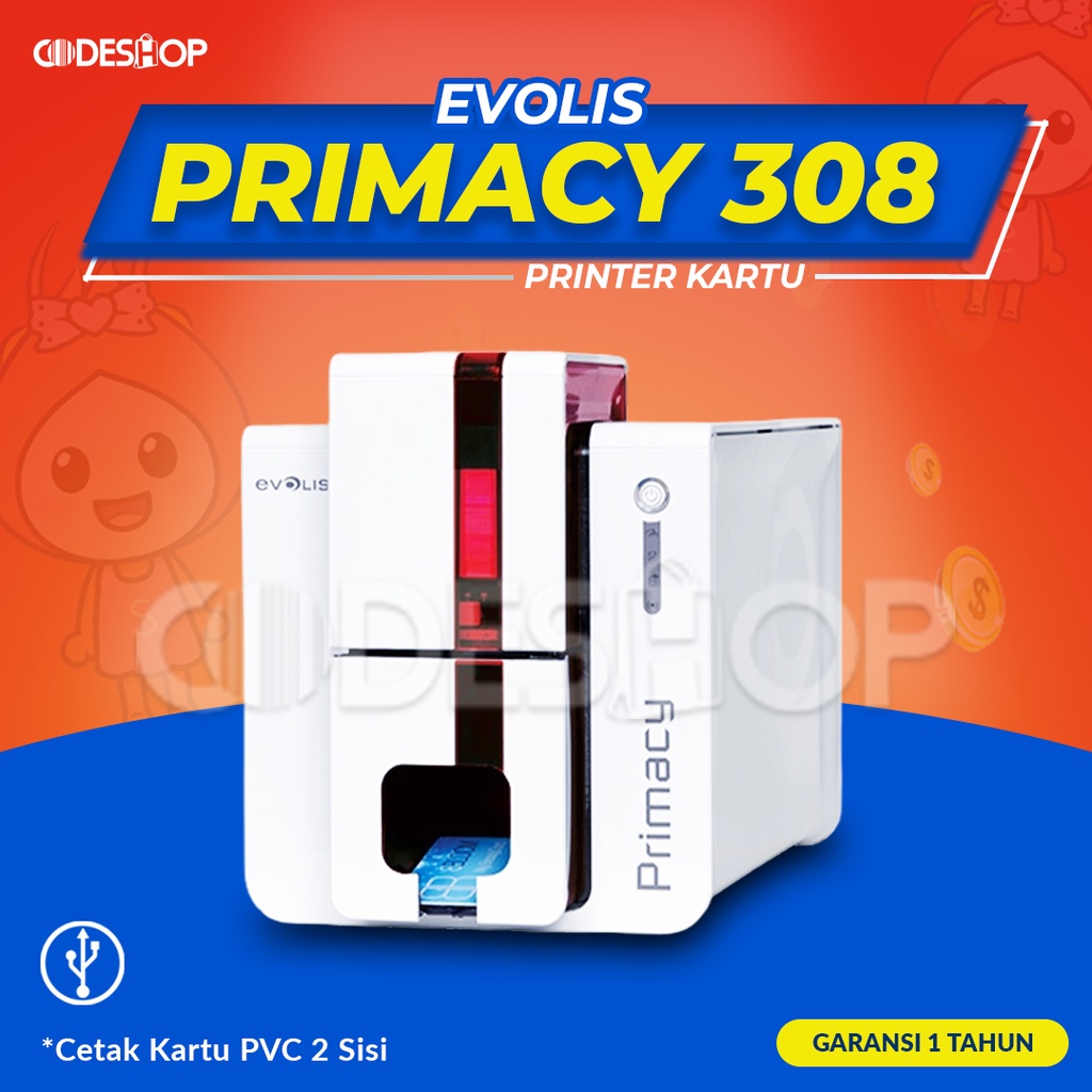 Jual ID Card Printer Evolis Primacy Dual - Cetak Kartu Dua Sisi | Shopee Indonesia