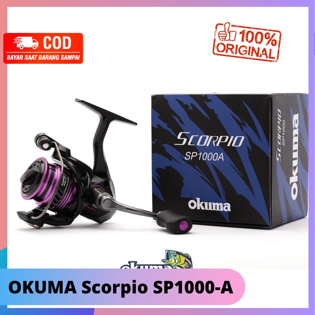 Jual Reel Pancing Spinning OKUMA Scorpio SP1000-A 4 + 1BB 209G Umpan ...