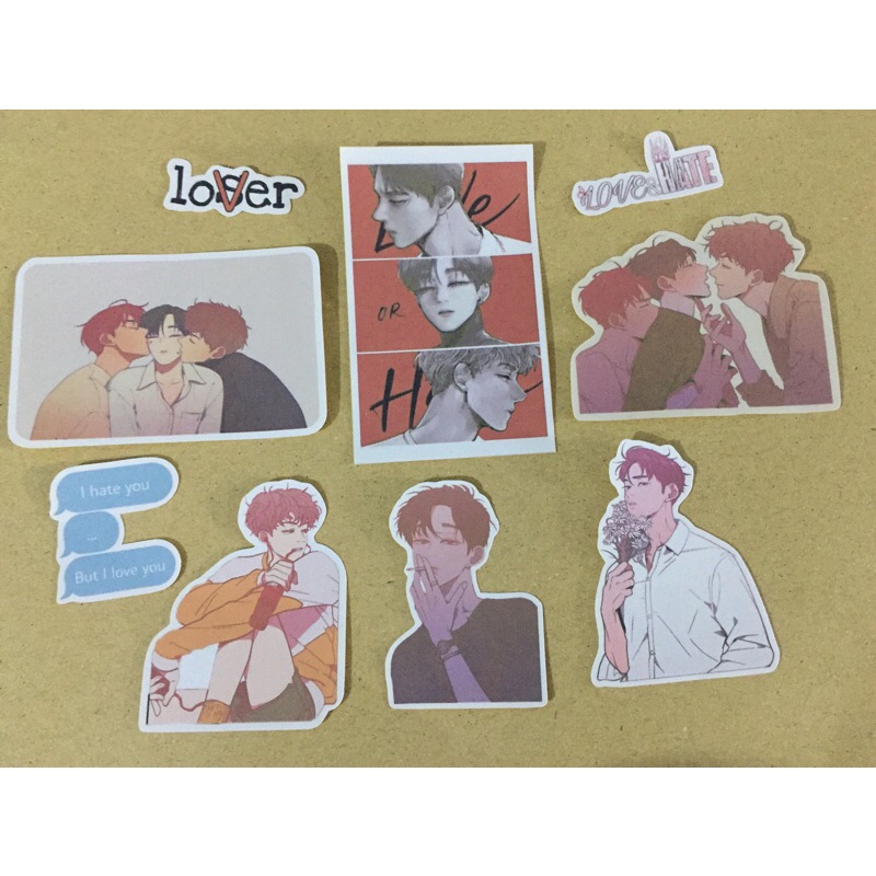 Jual STIKER MANHWA BL YAOI LOVE OR HATE | Shopee Indonesia
