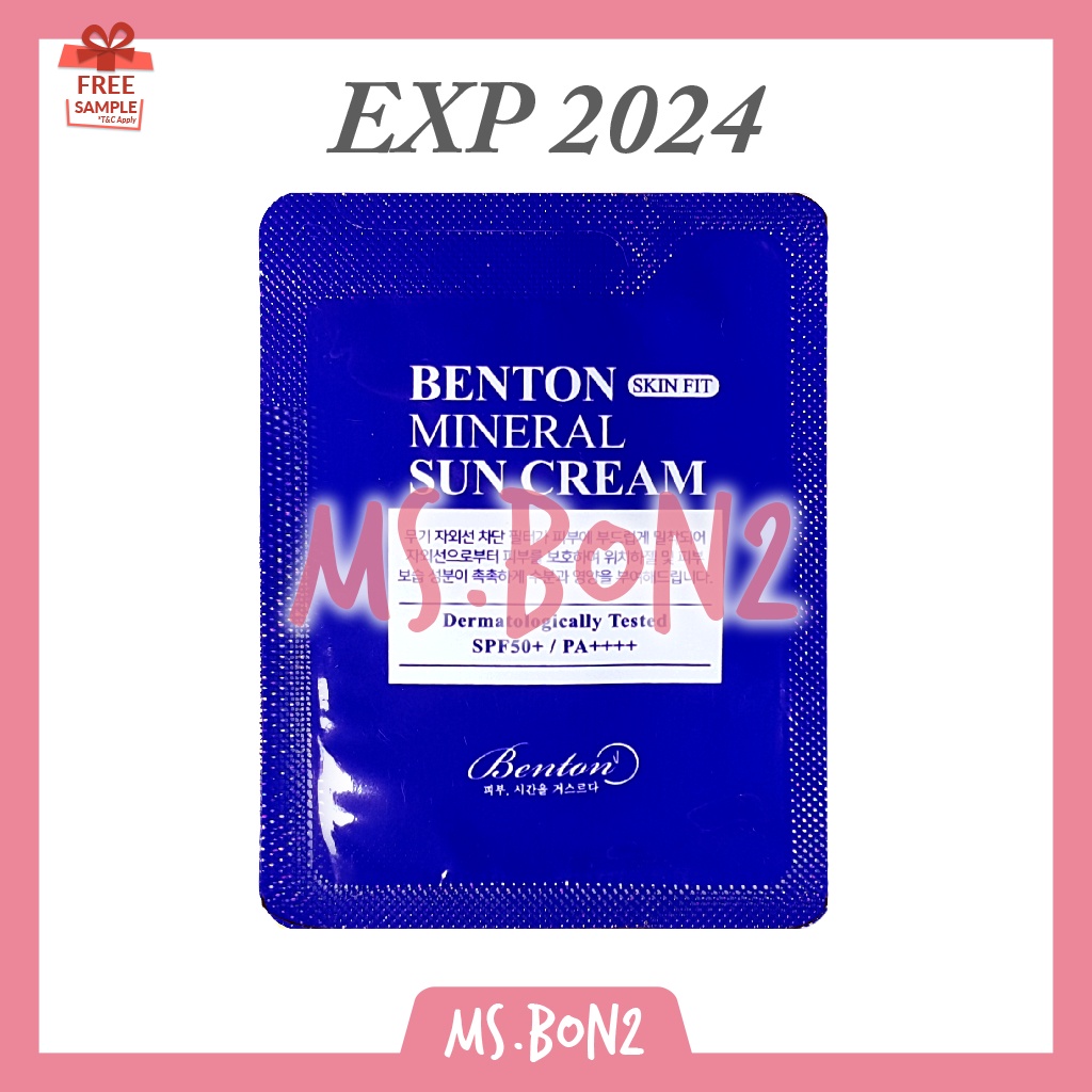 Jual Benton Skin Fit Mineral Sun Cream SPF 50+ PA++++ Suncream ...