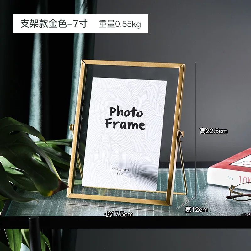 Jual Gold Metal Photo Frame Vintage Nordic Bingkai Foto bingkai frame ...