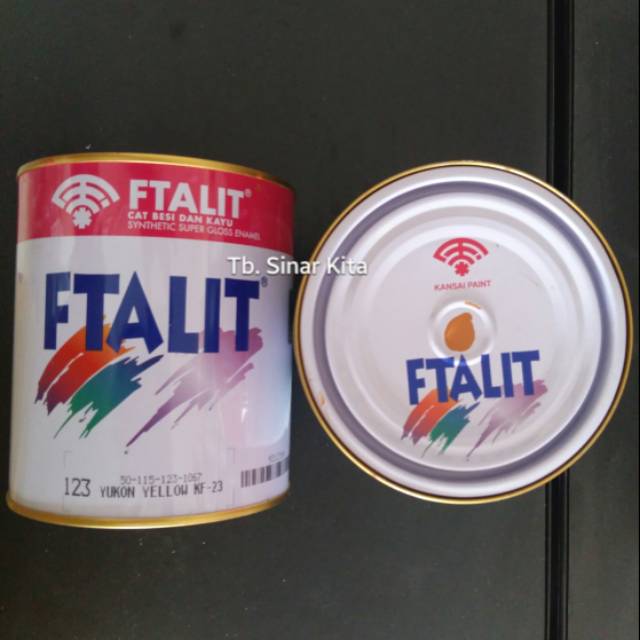 Jual Cat Kayu Dan Besi 1kg Gloss Yukon Yellow - FTALIT | Shopee Indonesia