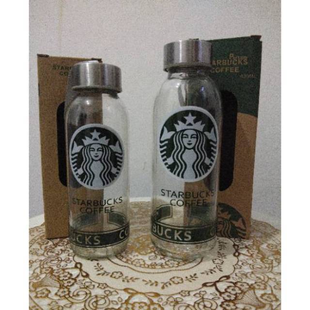 Jual Tumbler Botol Starbucks Kaca 430ml Termurah (TANPA SARUNG ...