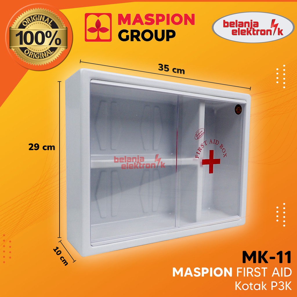 Jual KOTAK PENYIMPANAN OBAT P3K MASPION WALL CABINET MK 11 FIRST AID ...
