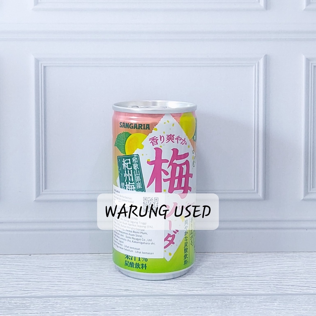 Jual Sangaria Ume [Plum] Soda 190 ml minuman jepang /soft drink jepang | Shopee Indonesia