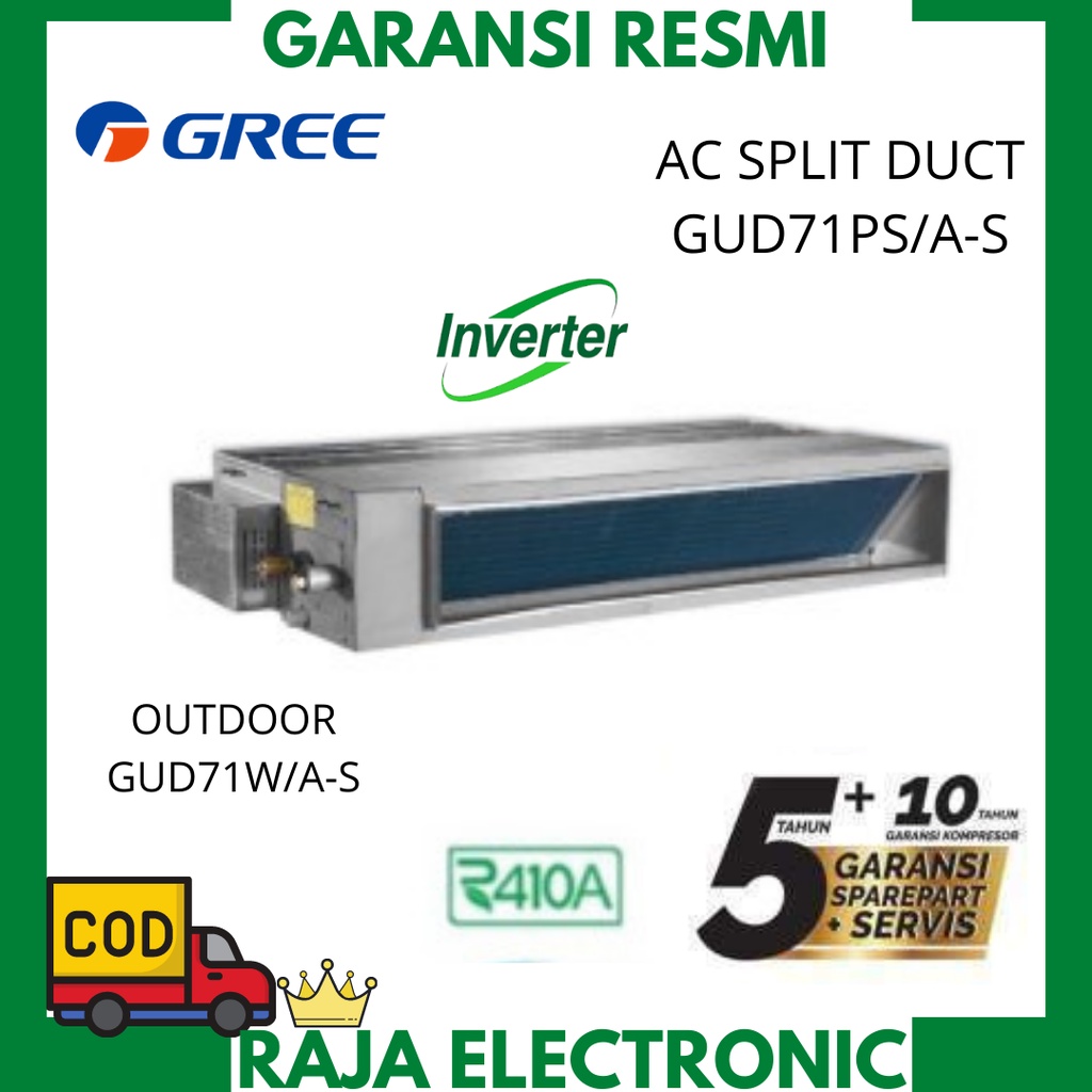 Jual AC DUCT GREE 3 PK INVERTER R410`GUD71PS/A-S | Shopee Indonesia