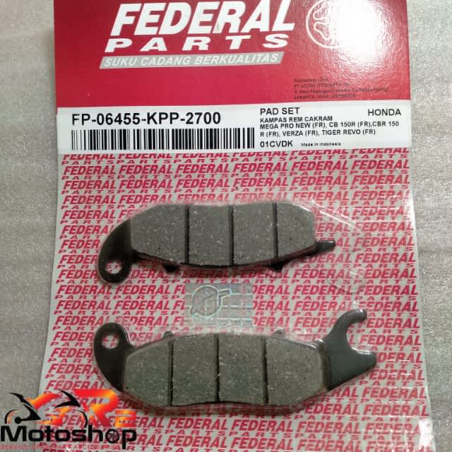 Jual DISC PAD DEPAN MEGA PRO NEW CB150 VERZA TIGER REVO FEDERAL FP ...