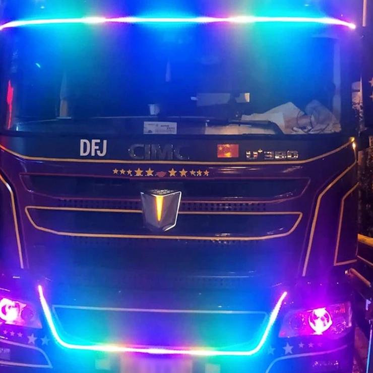 Jual ` 0I9 LED BAGASI RGB TRUK 2 AKI 24 VOLT LED BAGASI RGB BUS 60 LED ...