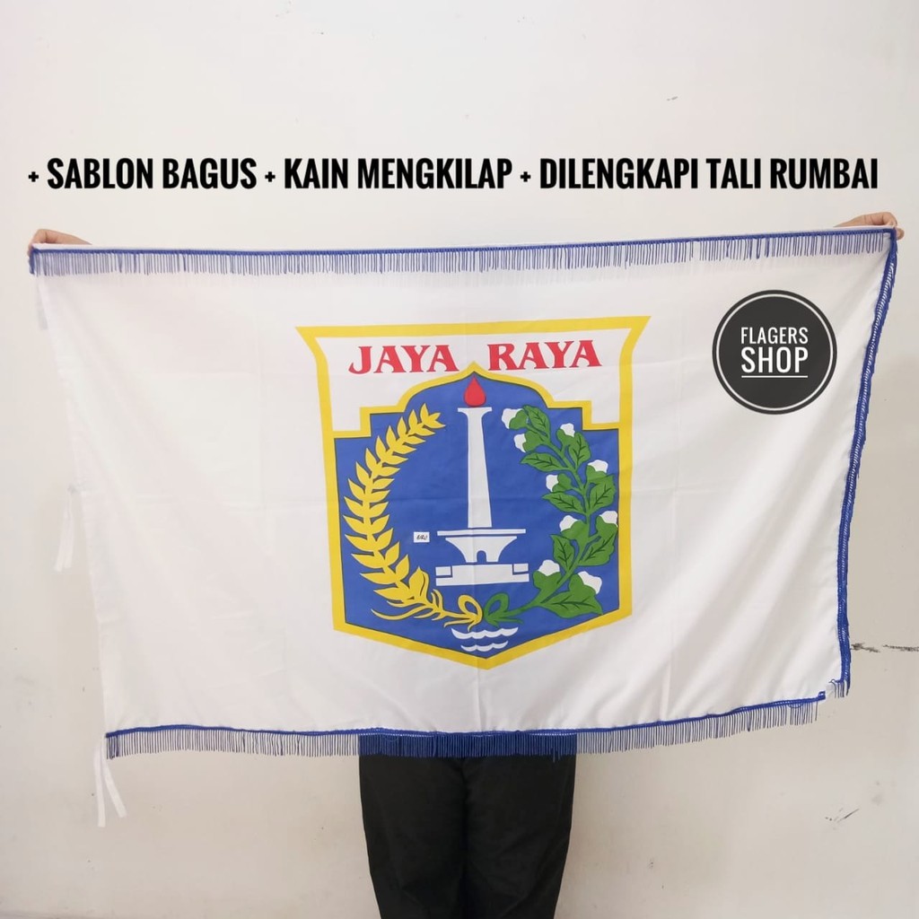 Jual Bendera Ruangan DKI Jakarta Jaya Raya 90x135 cm | Shopee Indonesia