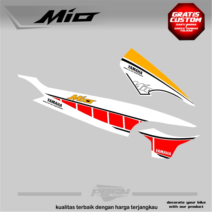Jual Striping Mio Sporty motif Yamaha Grand Prix 60th Aniversary ...