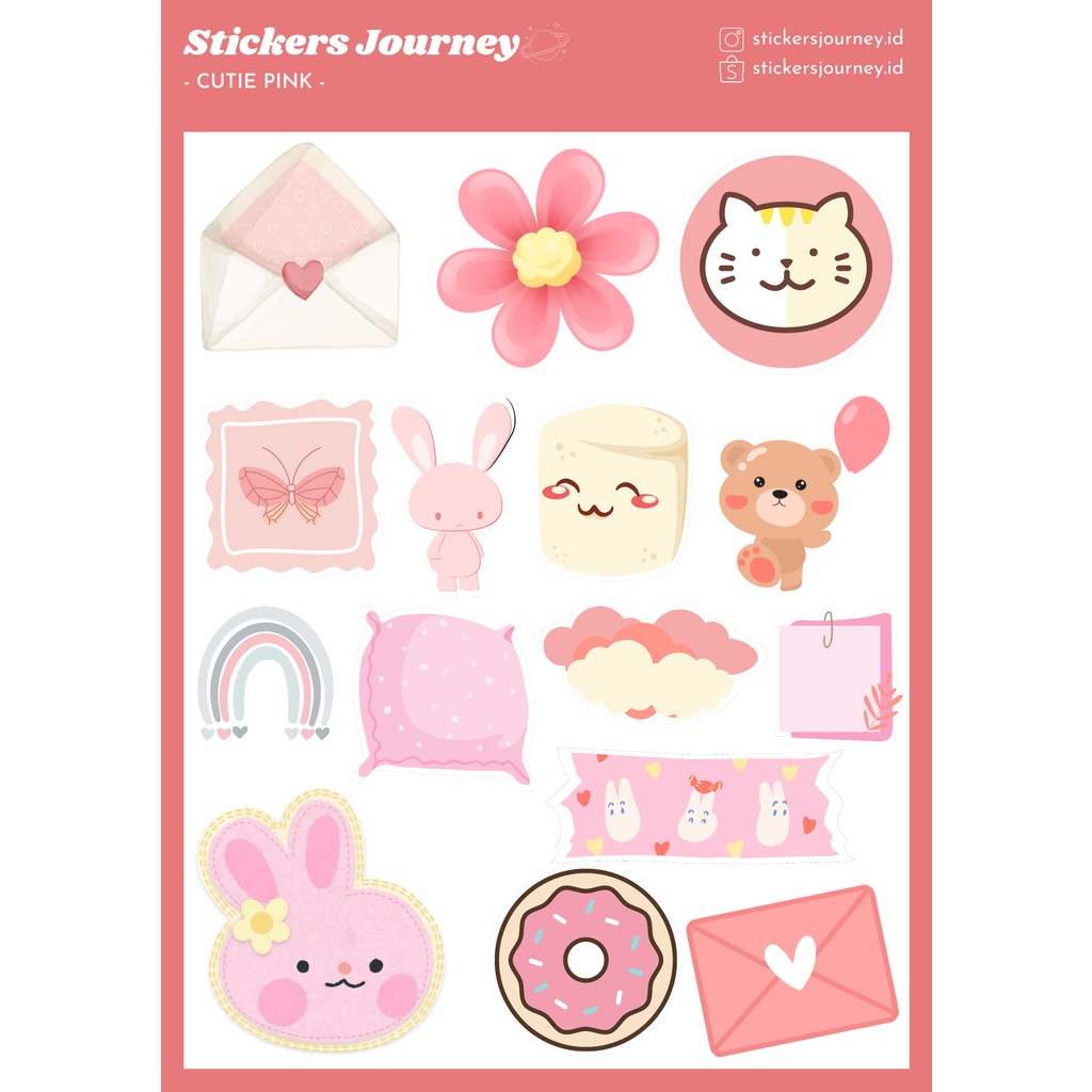 Jual STIKER LAPTOP A4 FREE CUT STICKER LAPTOP AESTHETIC STIKER ...