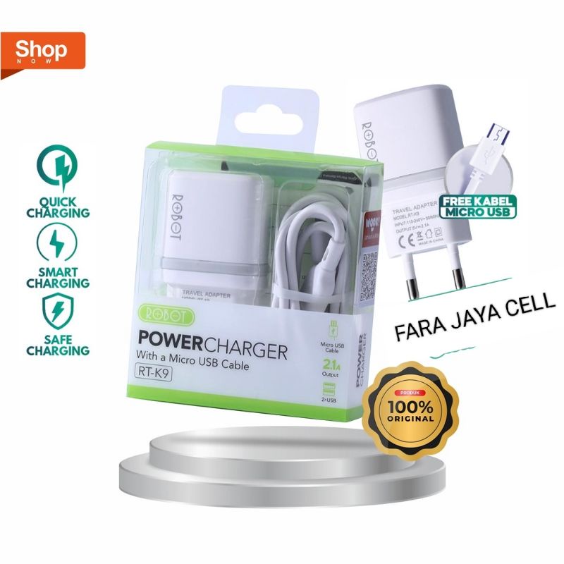 Jual Charger Robot RT-K7 Fast Charging Kabel Micro Original | Shopee ...