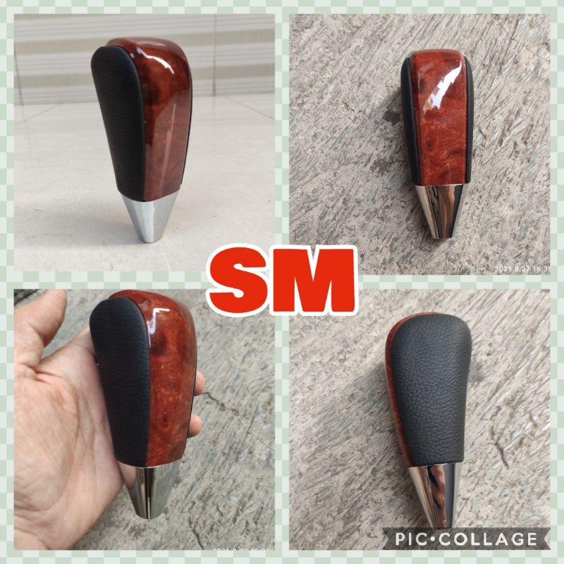 Jual shift knop gear knob AUTOMATIC motif KAYU innova fortuner hilux ...