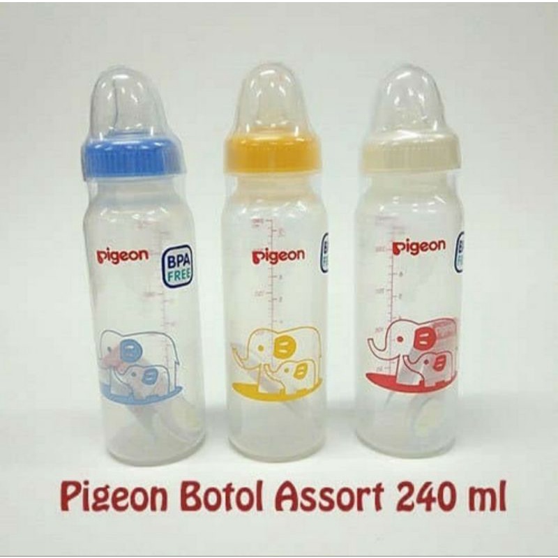 Jual BOTOL SUSU PIGEON 240 ML - BPA FREE ( 1 PCS ) | Shopee Indonesia