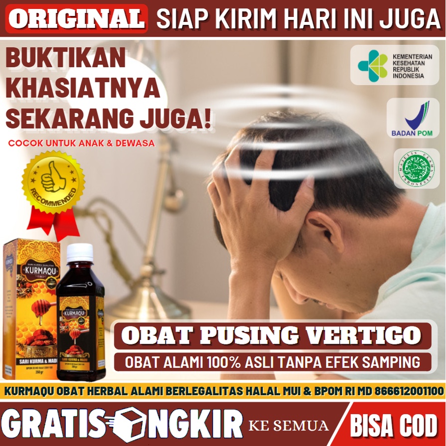 Jual Obat Kepala Pusing Vertigo, Obat Herbal Vertigo Kronis, Obat ...