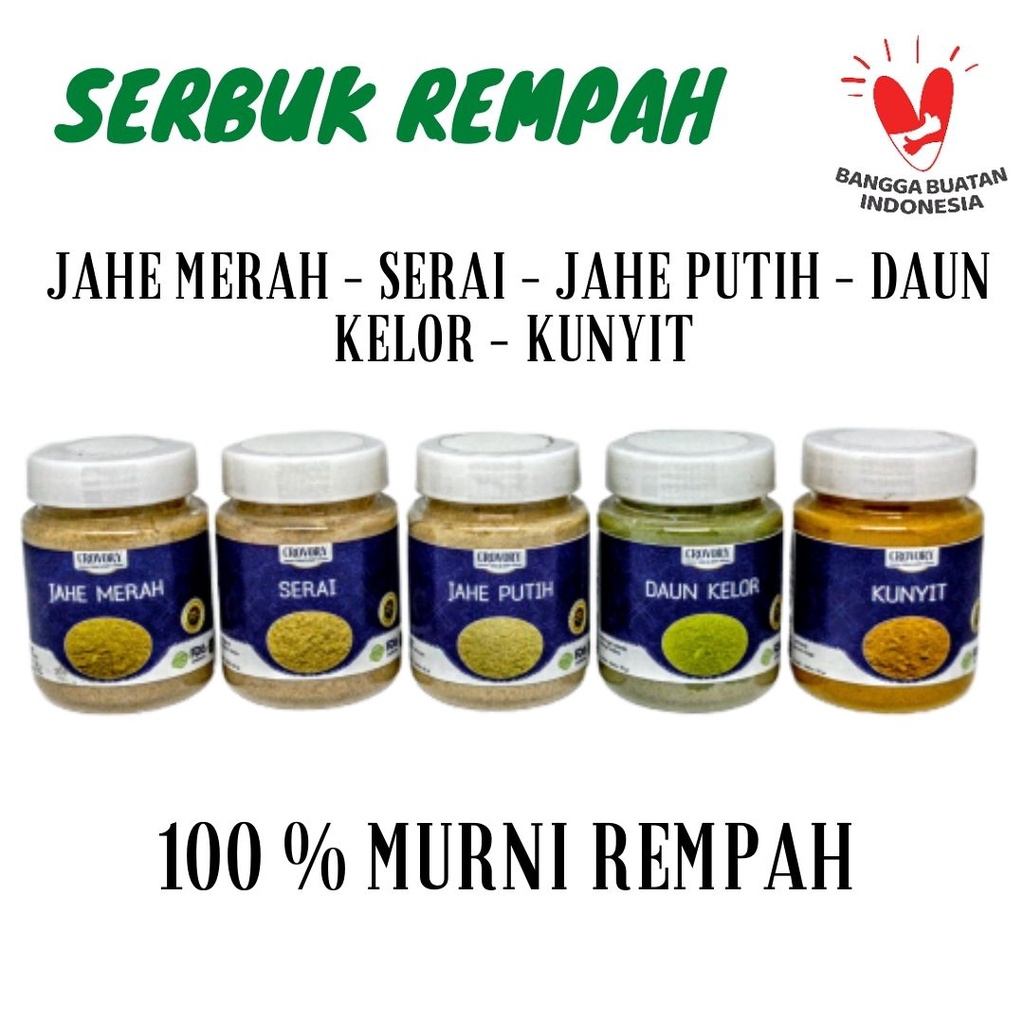 Jual Serbuk Rempah rempah Murni Tanpa Campuran Bahan Lain Rempah Serbuk ...