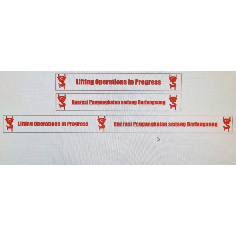 Jual warning tape lifting progress,operasi pengangkatan sedang ...