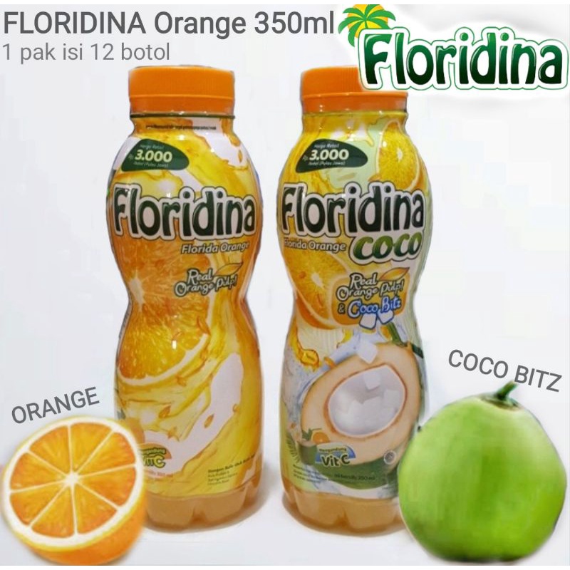 Jual Floridina orange botol 350ml khusus gosend | Shopee Indonesia