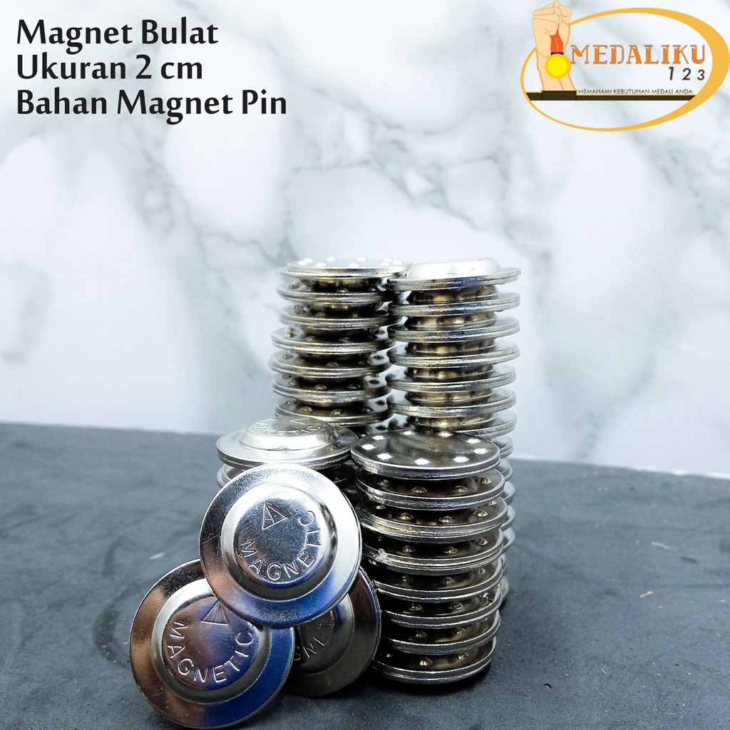 Jual Medaliku123 Magnet Pin Bulat Magnet Magnetic 2,8cm | Shopee Indonesia