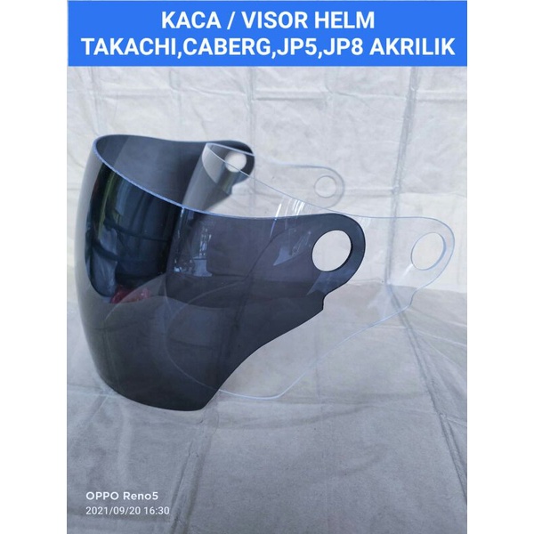 Jual Kaca Helm AKRILIK Helm Standard Caberg Takachi JPX double visor ...