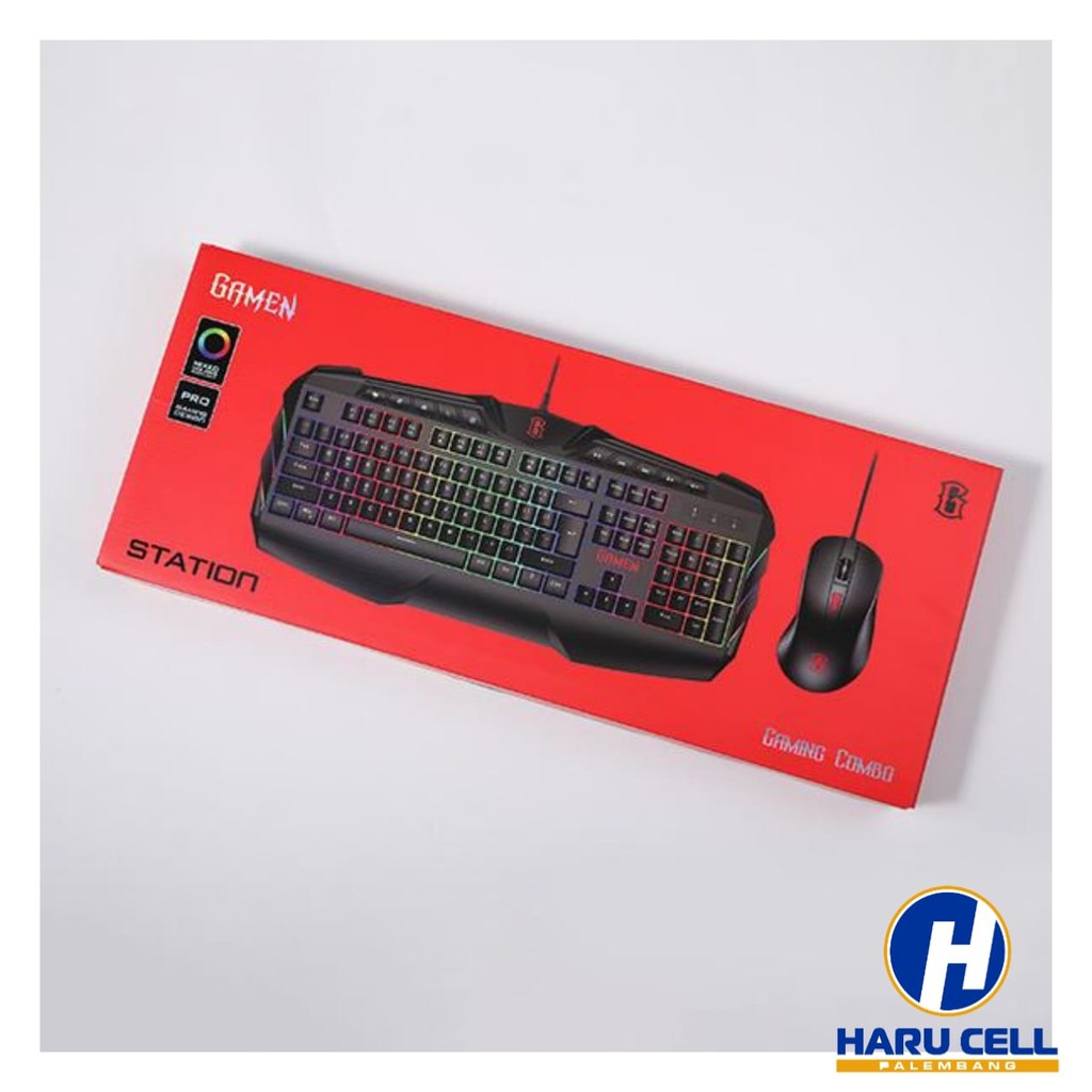 Jual Keyboard PC GAMEN Station Professional Gaming + Mouse Combo 3200 ...