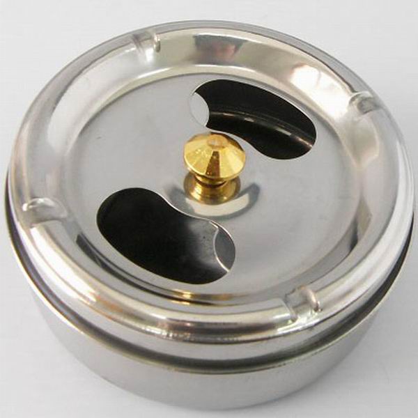 Jual Asbak Rokok Portable Rotation Enclosed Stainless Steel - JI-032 ...