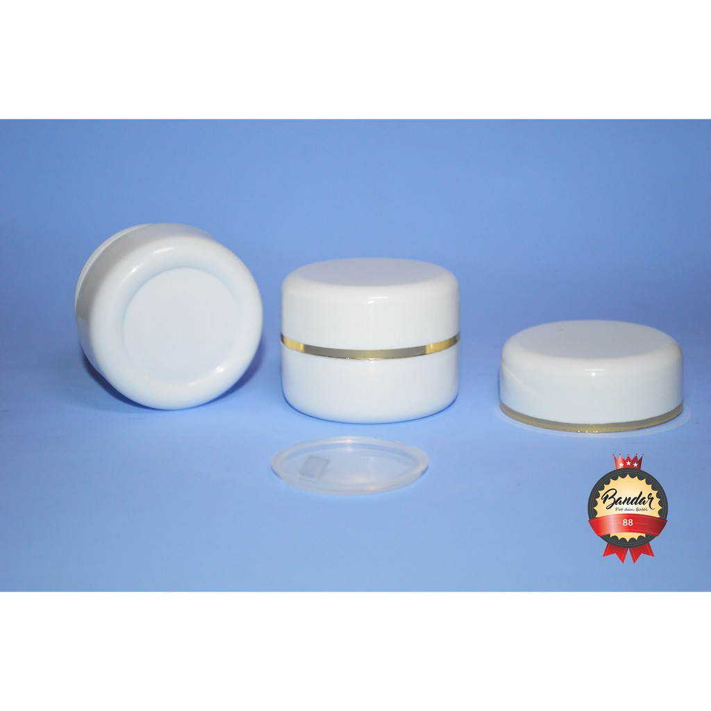 Jual POT CREAM 12 GRAM PUTIH Bawah Polos Tdk ada Titik (KEMASAN 25 PCS ...