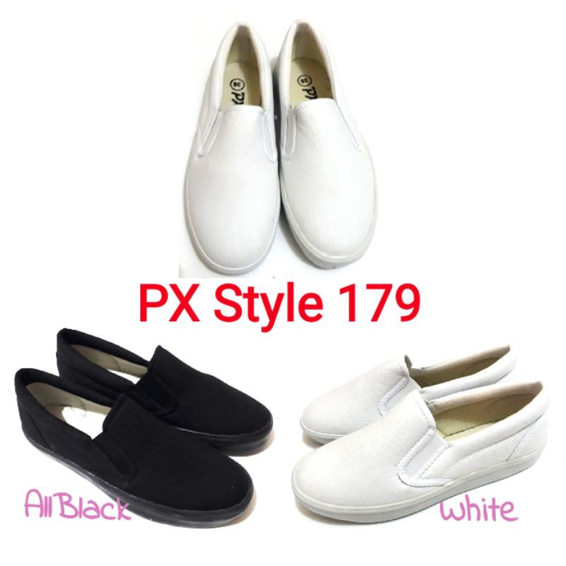 Jual Sepatu Kanvas PX Style 179/Sepatu Pabrik Dewasa/Slip On Shoes ...