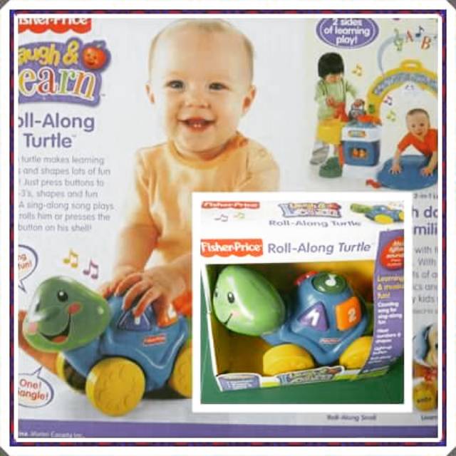 Jual ROLL ALONG TURTLE FISHER PRICE [REJECT] | Shopee Indonesia