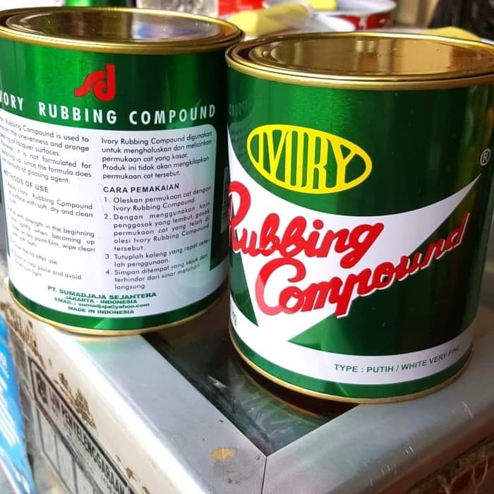 Jual Rubbing Compound Ivory Putih Merah kuning besar Kompon Kasar Halus ...