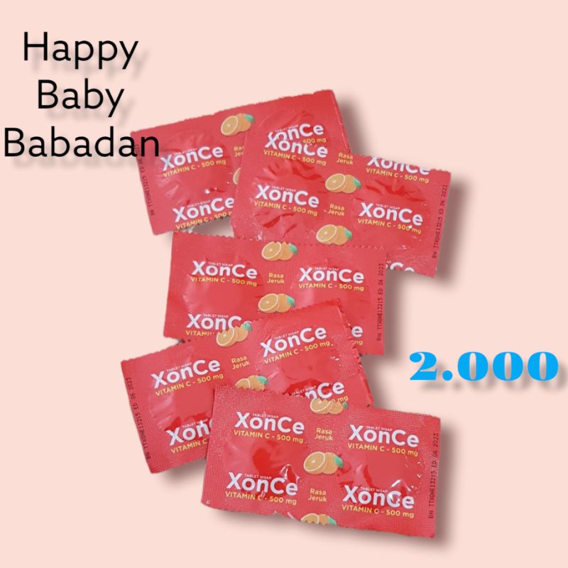 Jual Vitamin Xonce 1strip isi 2tablet Hisap | Shopee Indonesia