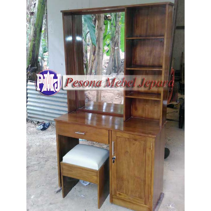 Jual Tolet atau Meja Rias Minimalis Kayu Jati Pesona Mebel Jepara ...
