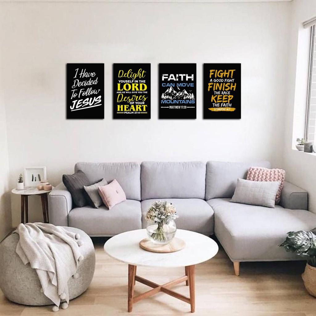 Jual wall decor nasrani poster kutipan ayat alkitab quotes injil ...