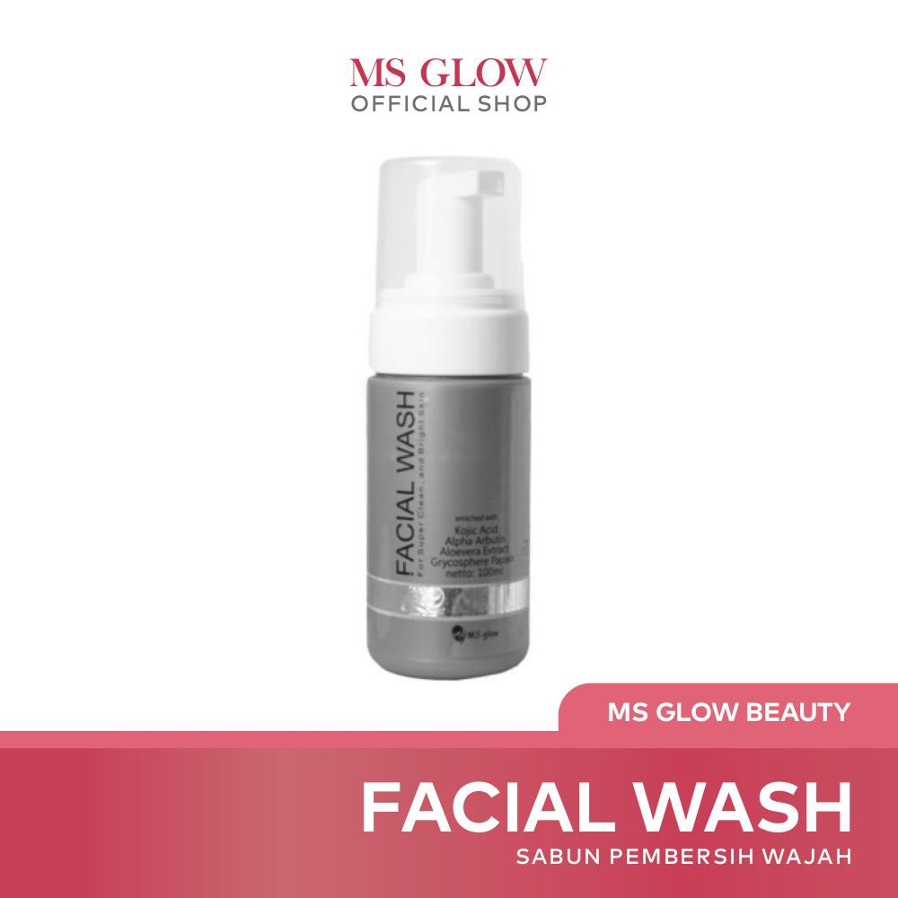 Jual (COD) MS Glow Facial Wash - Sabun Wajah | Shopee Indonesia