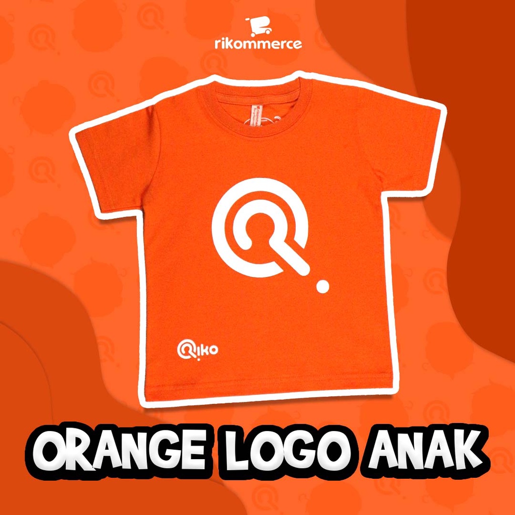 Jual Kaos Riko The Series (Orange Logo) Anak | Shopee Indonesia