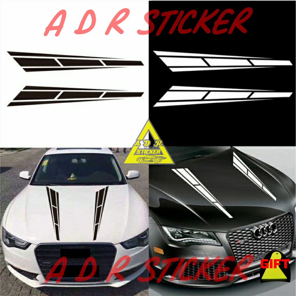 Jual TERBARU STICKER STIKER MOBIL HONDA CUTING STICKER KAP DEPAN MOBIL ...