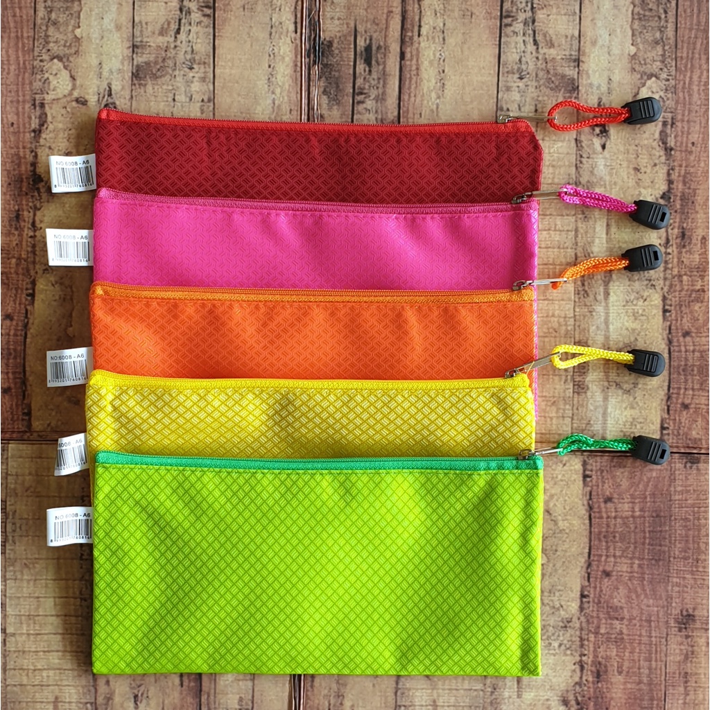 Jual Zipper Bag Tebal A6 V-Tec 6008 - Map Kain Tebal - Map Kantung ...