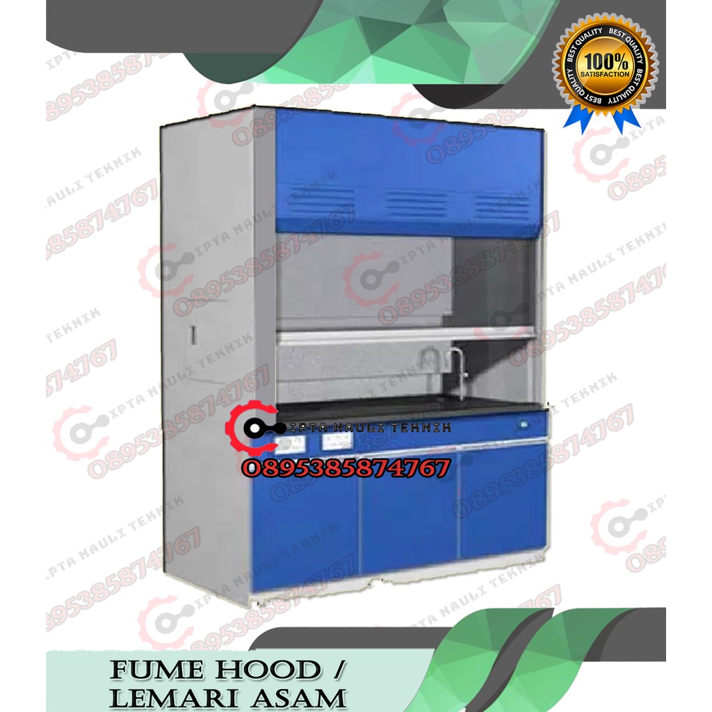 Jual Fume Hood - Lemari Asam Meja Kerja Stainless + Kran Air dan ...