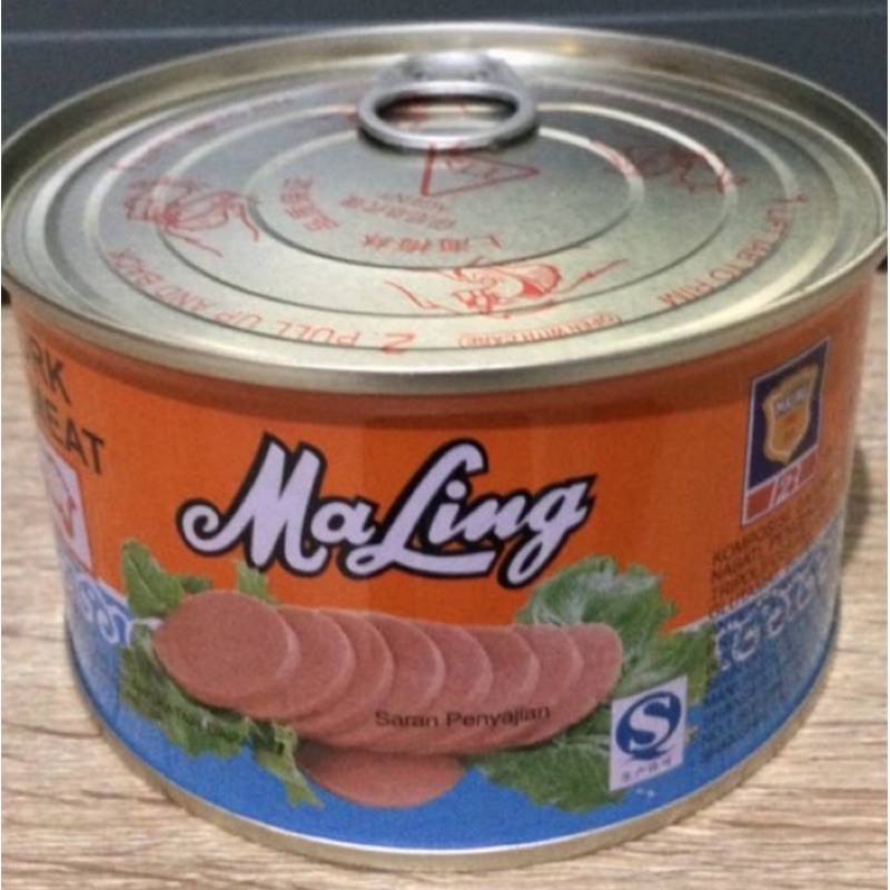 Jual Maling Ham Spam Pork Luncheon Meat TTS 397 gr Daging babi kaleng ...