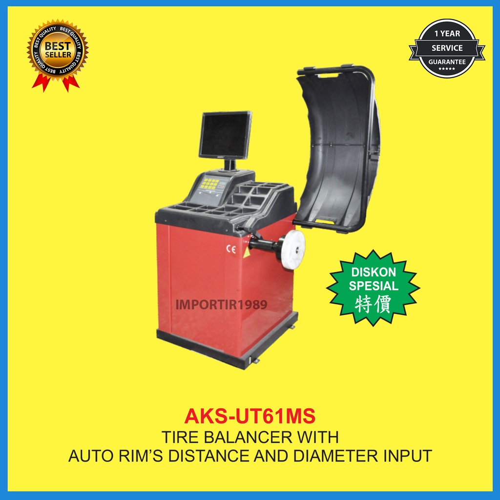 Jual Mesin Balancing Roda Ban Mobil Tire Balancer Auto Rim & Diameter ...