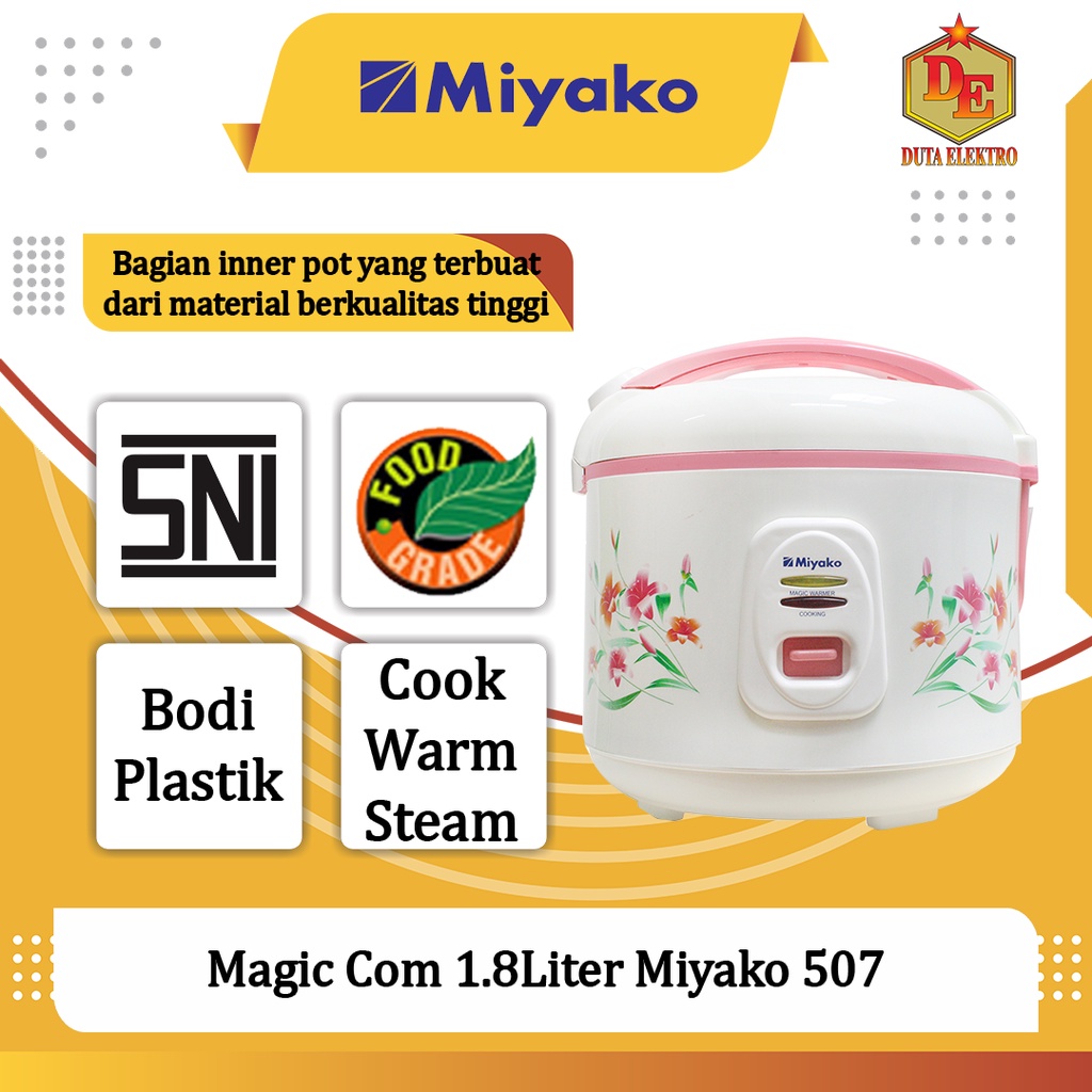 Jual Magic Com 1,8 Liter Miyako MCM 507 | Shopee Indonesia