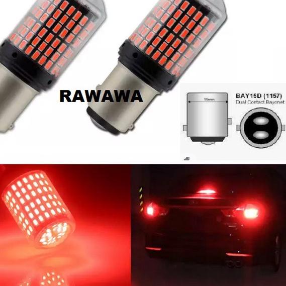 Jual Bohlam Rem Lampu LED 1157 Bayonet Putar Canbus 144 SMD Mata Super ...
