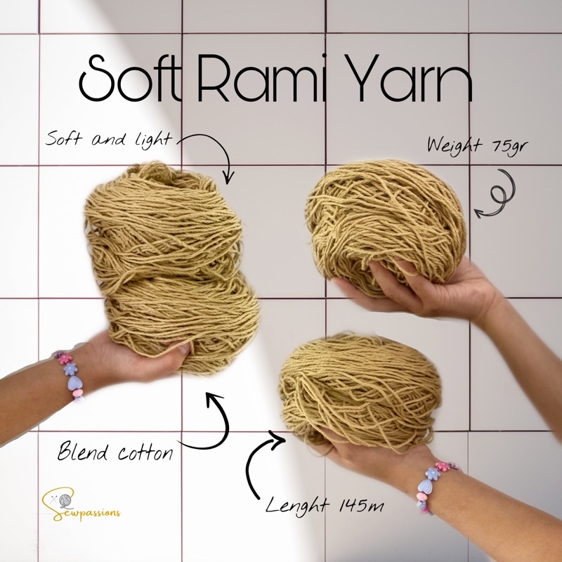 Jual BENANG RAJUT (SOFT RAMI) | Shopee Indonesia